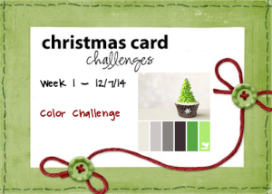 Christmas Card Challenges #1: Color Challenge - all the sparkle