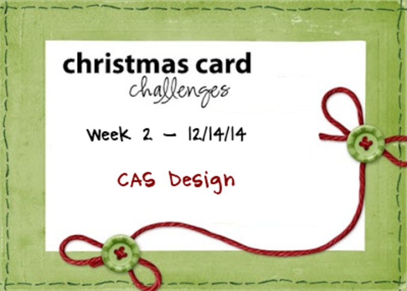 Christmas Card Challenges #2: CAS - all the sparkle