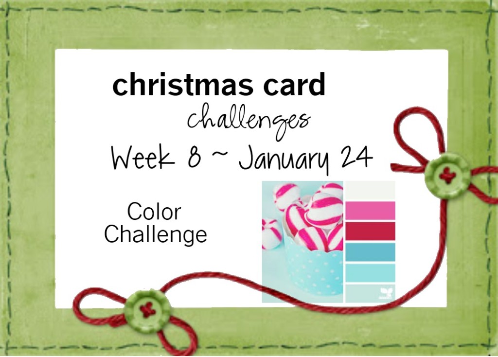 Christmas Card Challenges #8: Color Challenge - all the sparkle
