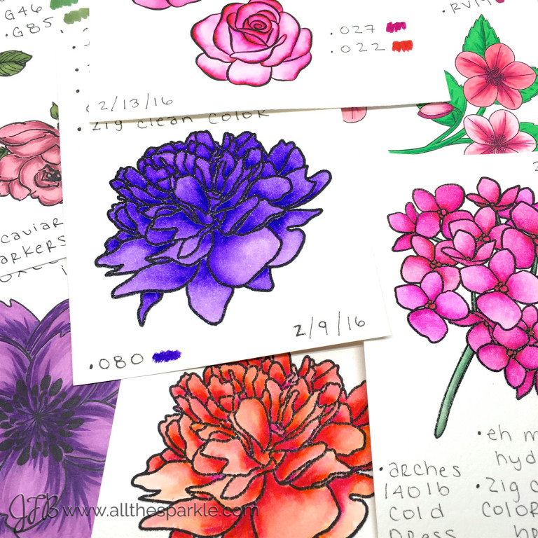 30 Day Coloring Challenge - Week 2 - all the sparkle