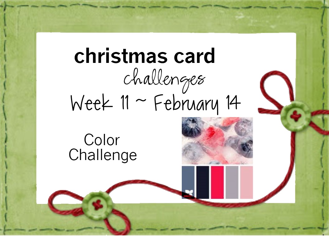 Christmas Card Challenges #11: Color Challenge - all the sparkle
