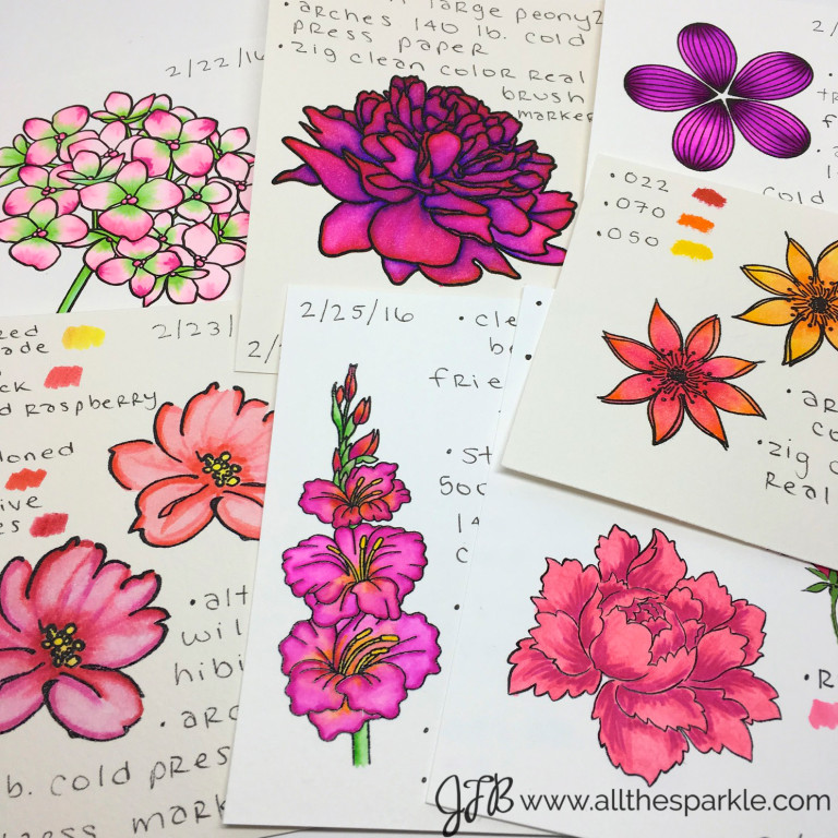 30 Day Coloring Challenge - Week 4 - all the sparkle