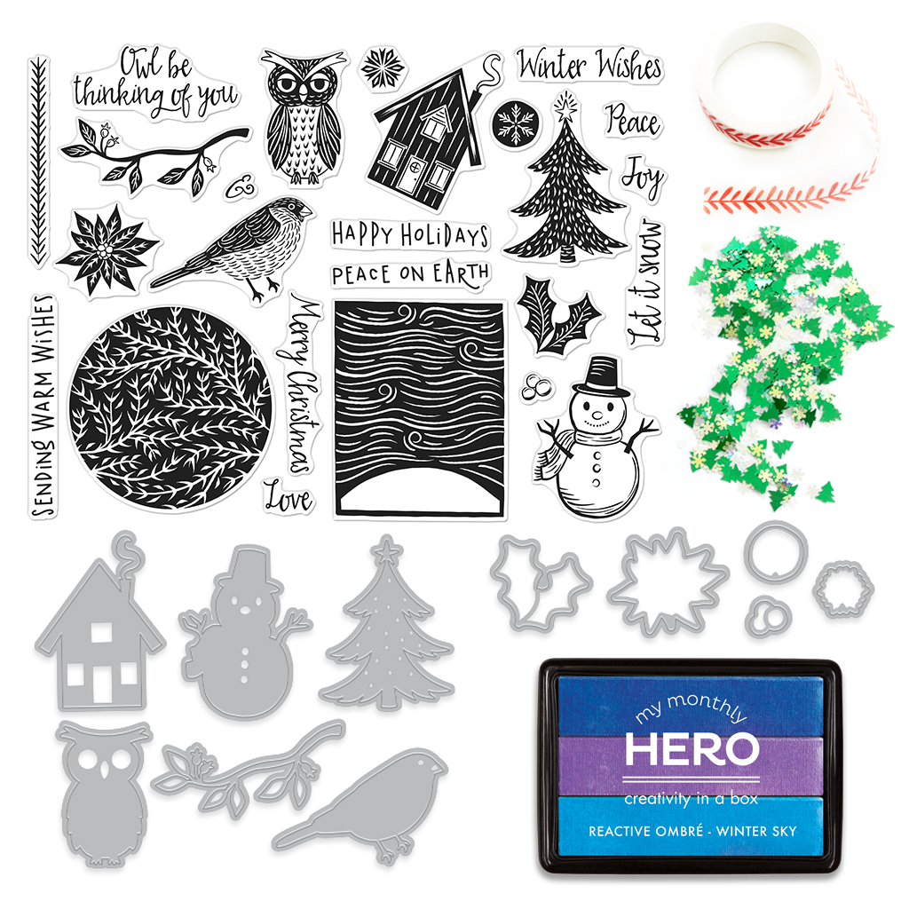 Hero Arts My Monthly Hero Kit Blog Hop (+ GIVEAWAY!) - all the sparkle