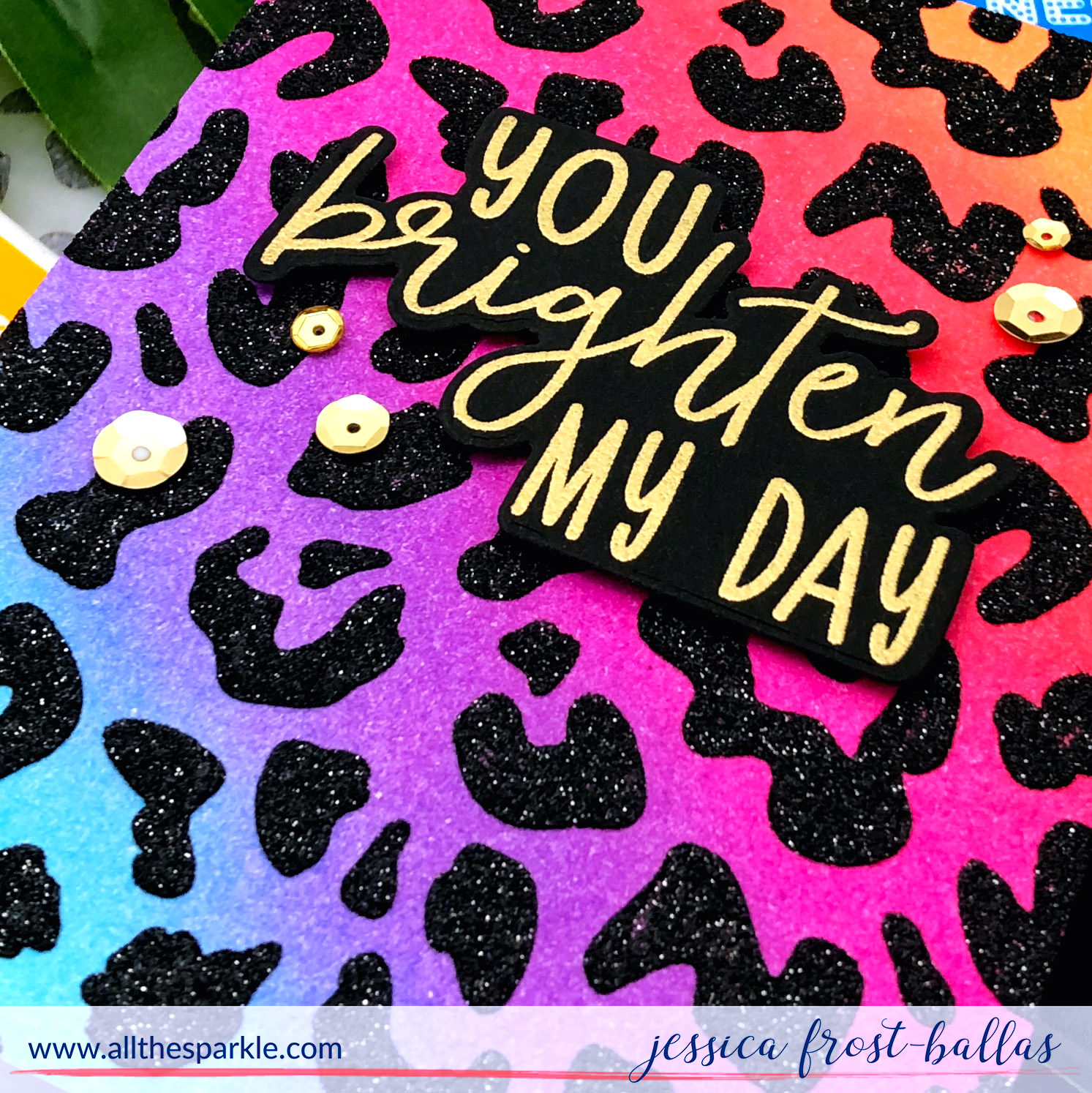 Stenciling Tips and Tricks and Lisa Frank Inspired Cards - Scrapbook.com - all the sparkle